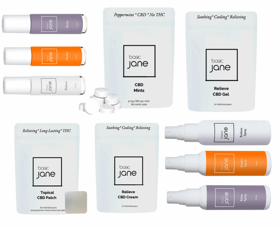 Basic Jane: Topical Pain Relief Creams, Oils, Gels and Sprays